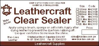 Leathercraft Clear Sealer - Lanskey's Leather
